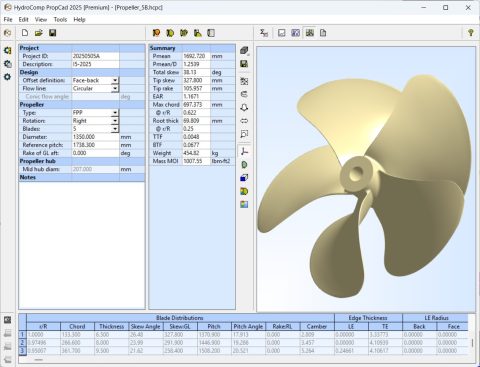 HydroComp PropCad 2025 Released - HydroComp, Inc.